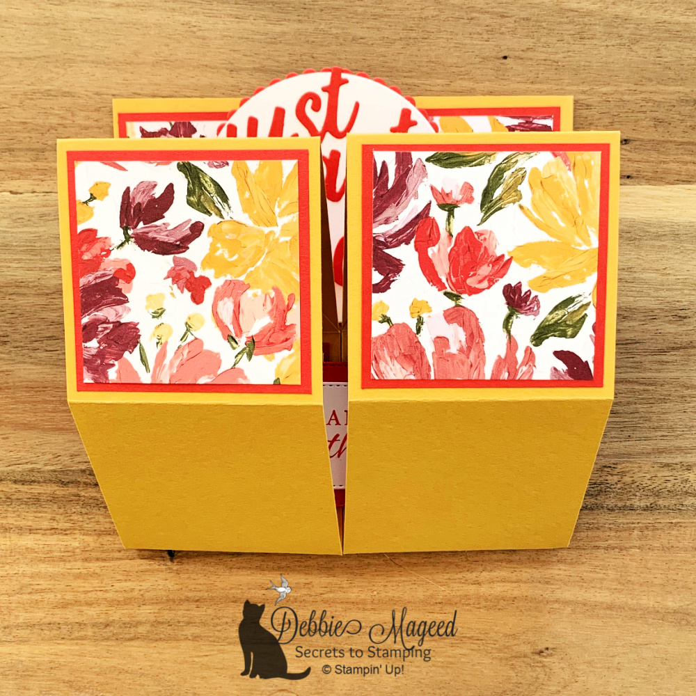 Art Gallery Triple Cube Card for Creative Creases Challenge